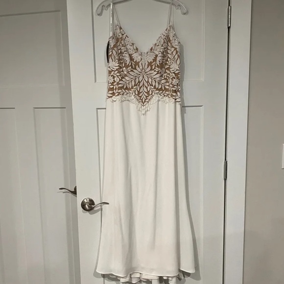 Tadashi Shoji | Dresses | Nwt Tadashi Shoji Krinn Crepe Midi Slip Dress ...